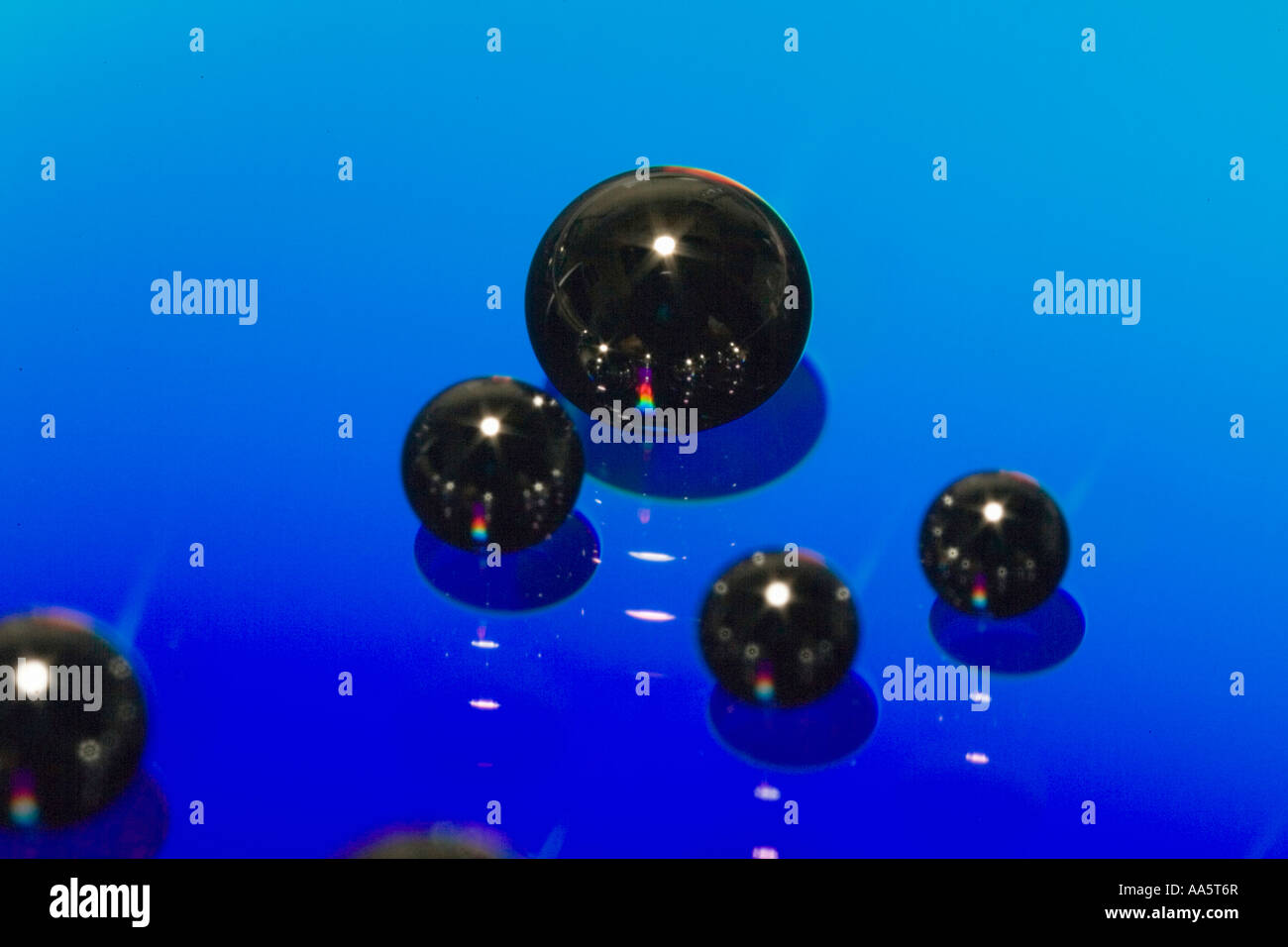 Mercury Macro Blue Stock Photo - Alamy