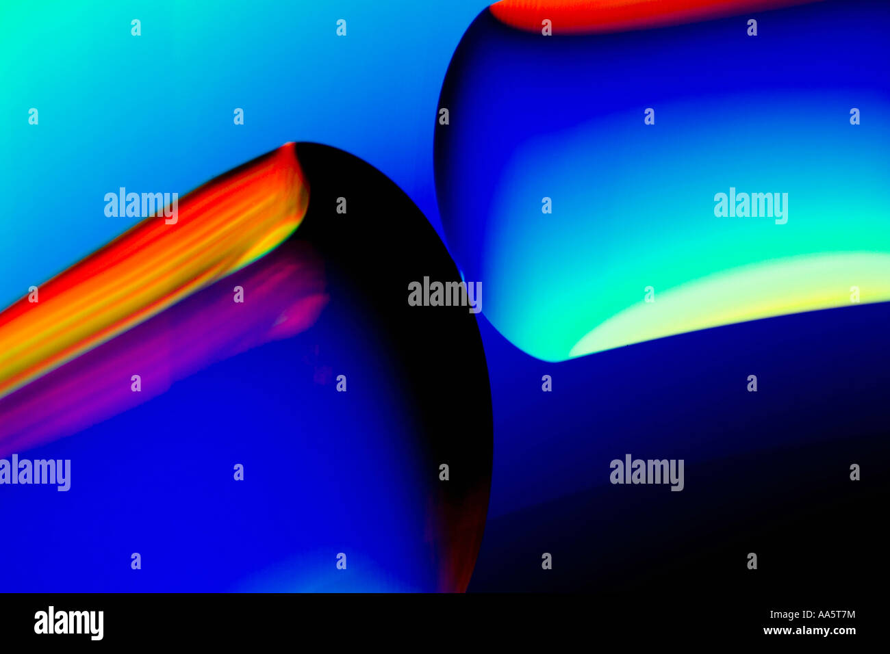 Touching cylindrical shapes Stock Photo - Alamy