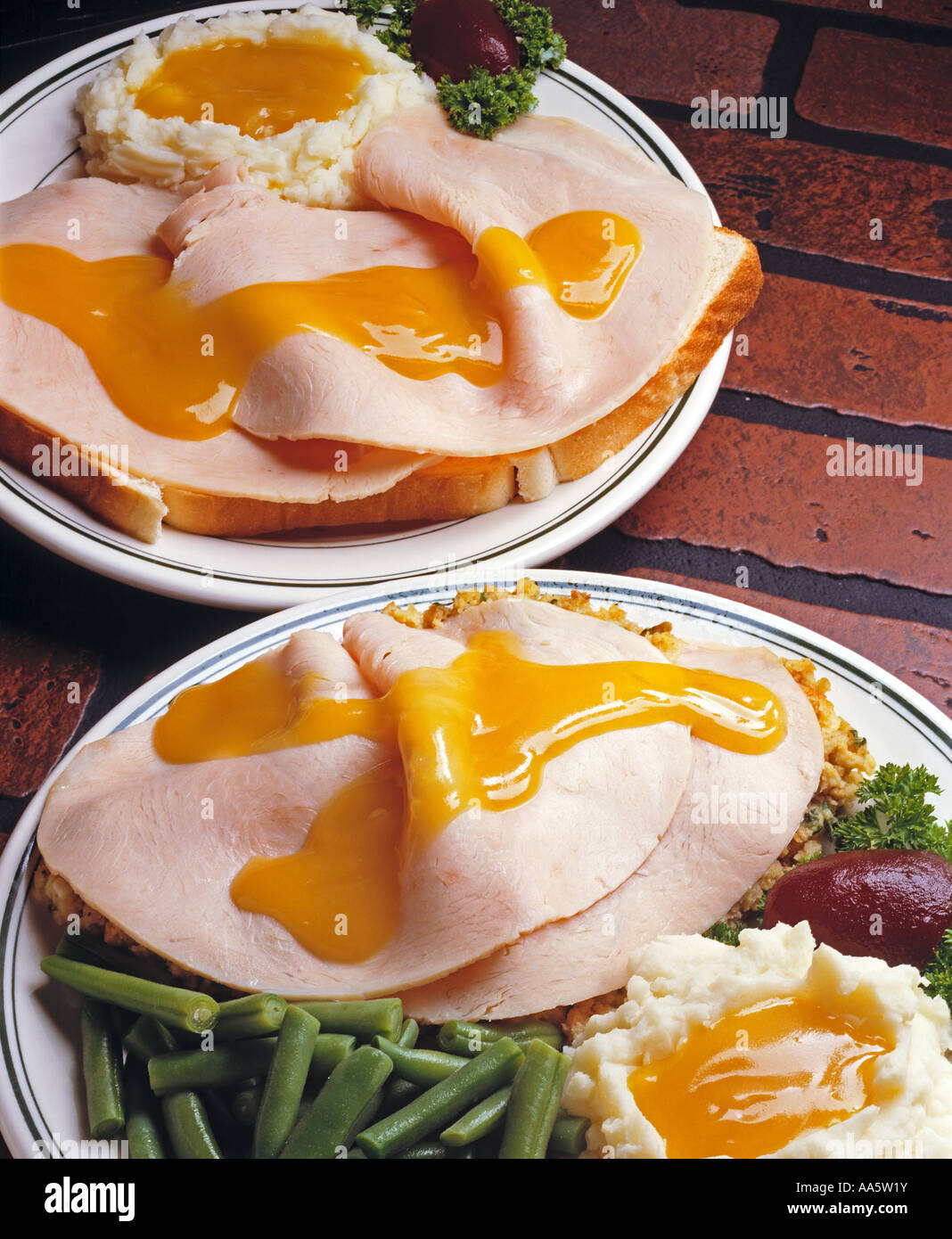 blue plate special hot turkey sandwich bread gravy mashed potato ...