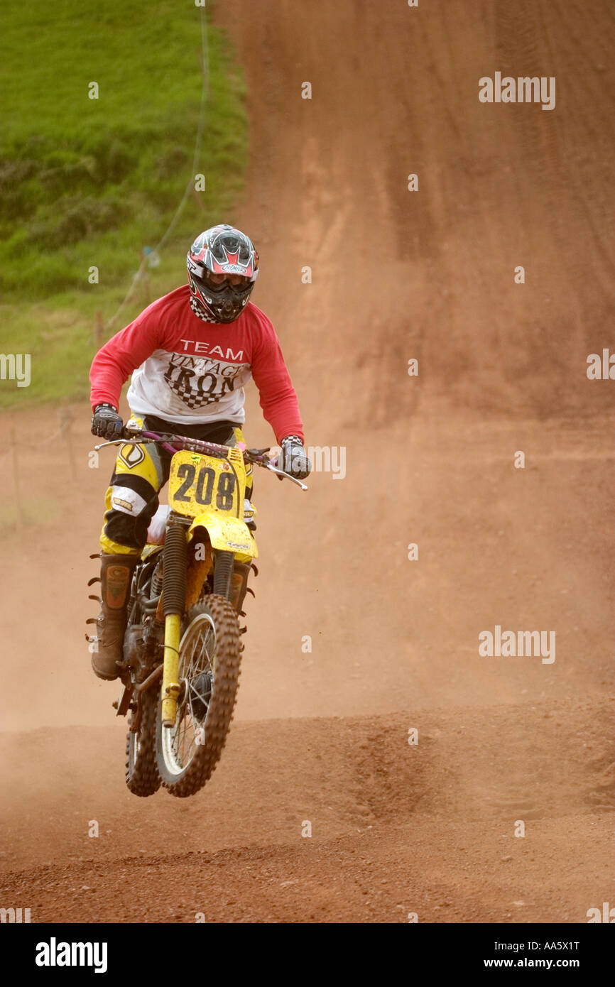 a motorcycle rider in a competition in the Uk called Motocross or ...