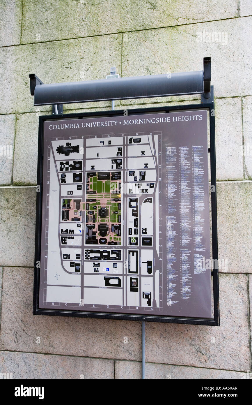 Columbia University Campus Map