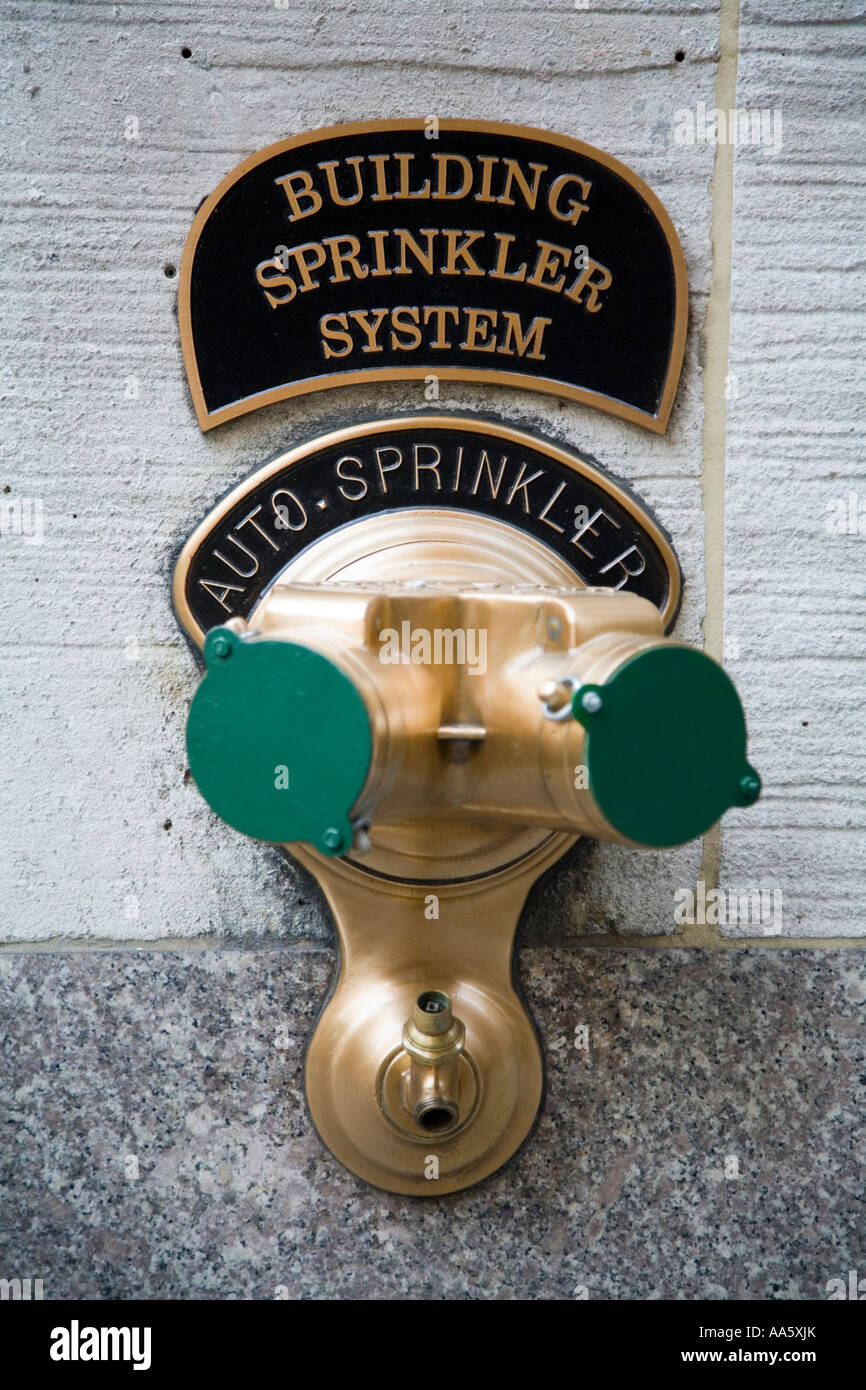 Building Sprinkler System Stock Photo - Alamy