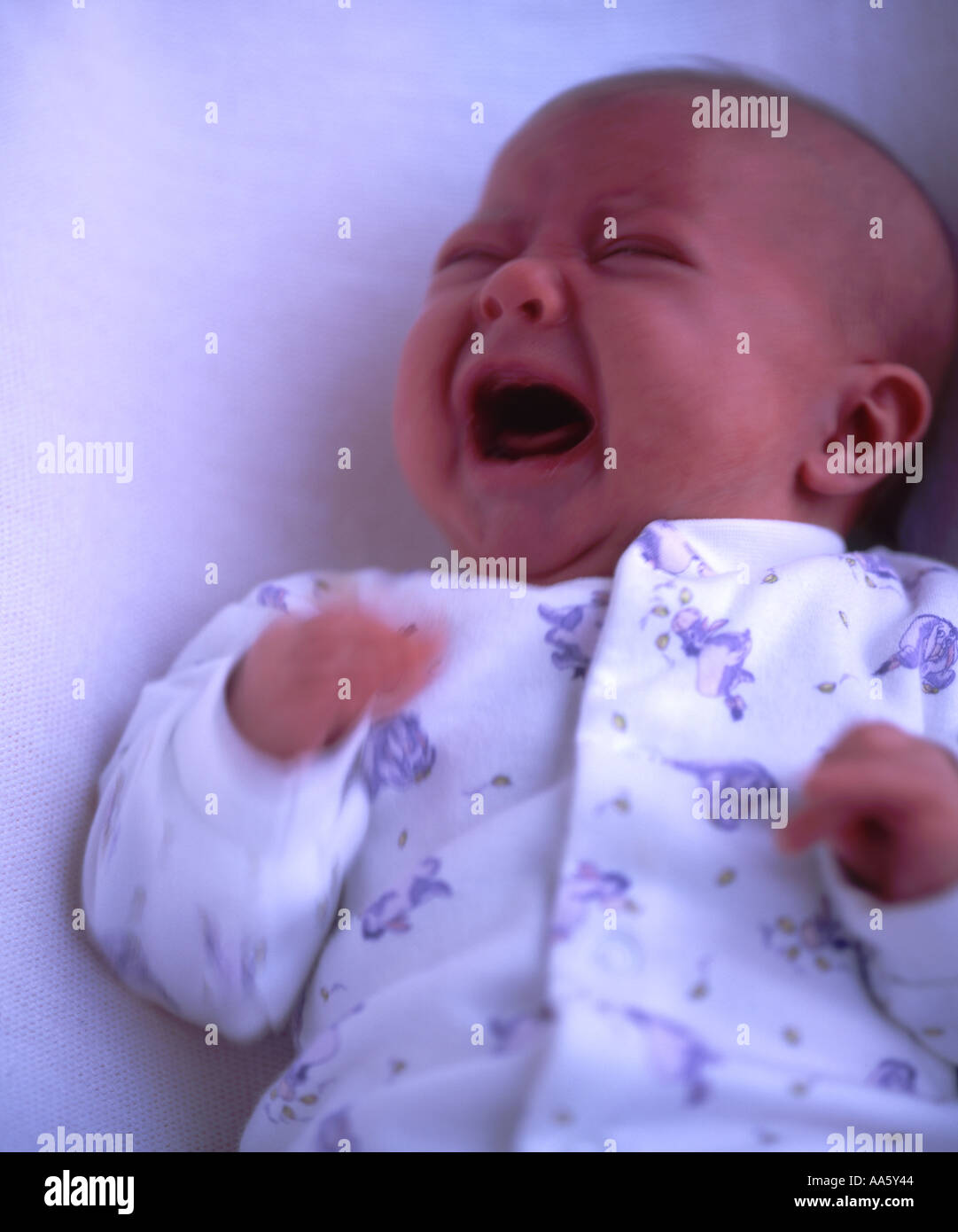Very Young Infant Child Crying Loudly Stock Photo - Alamy