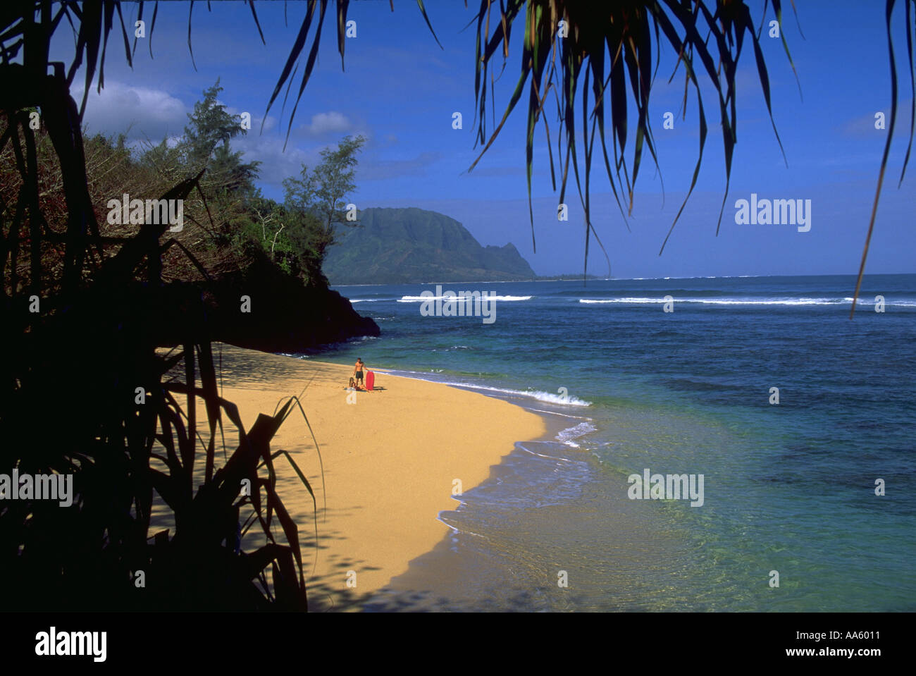 Hideaway Beach Princeville Hanalei Bay Kauai Hawaii USA Stock Photo - Alamy