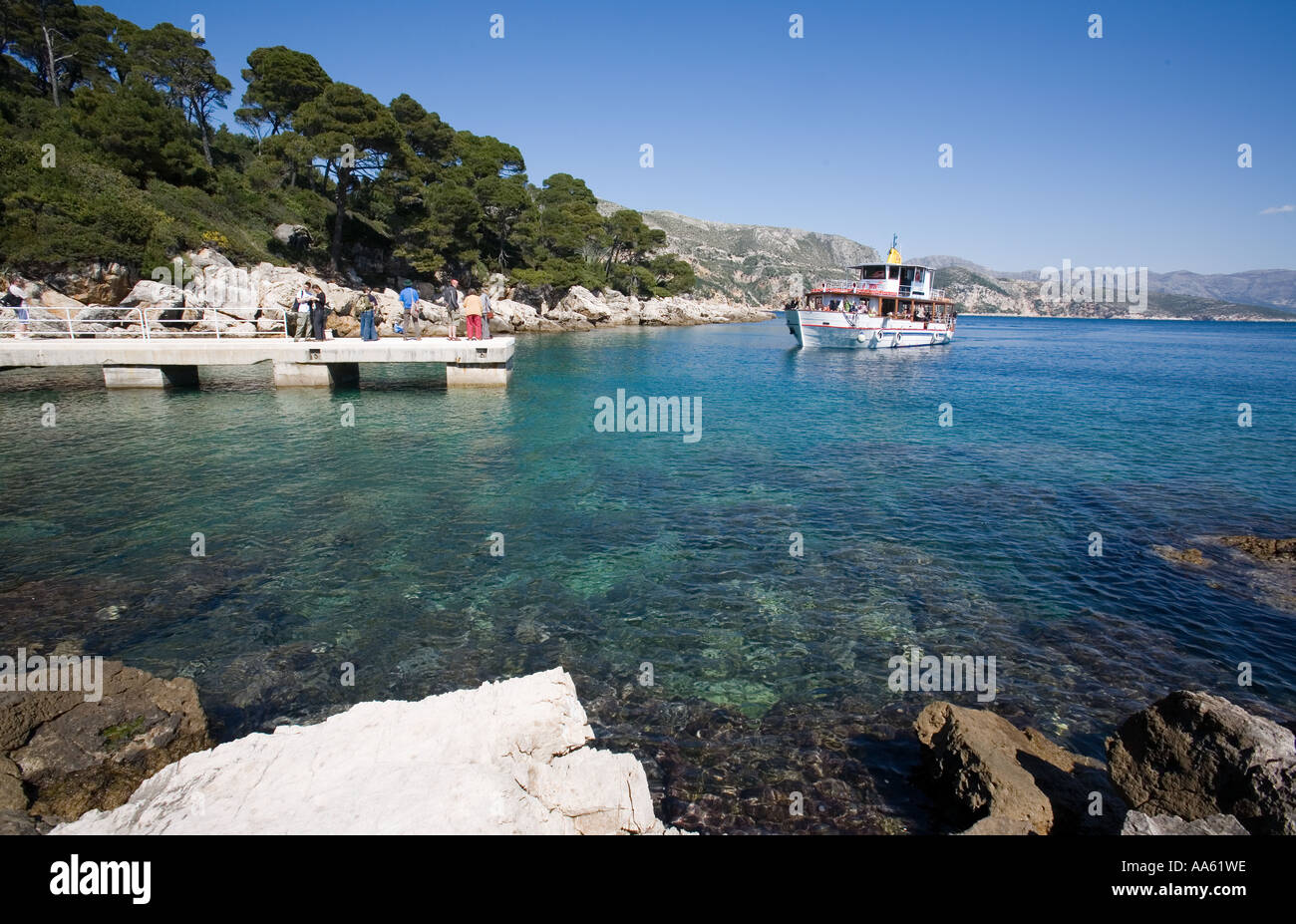 Lokrum island ferry hi-res stock photography and images - Alamy