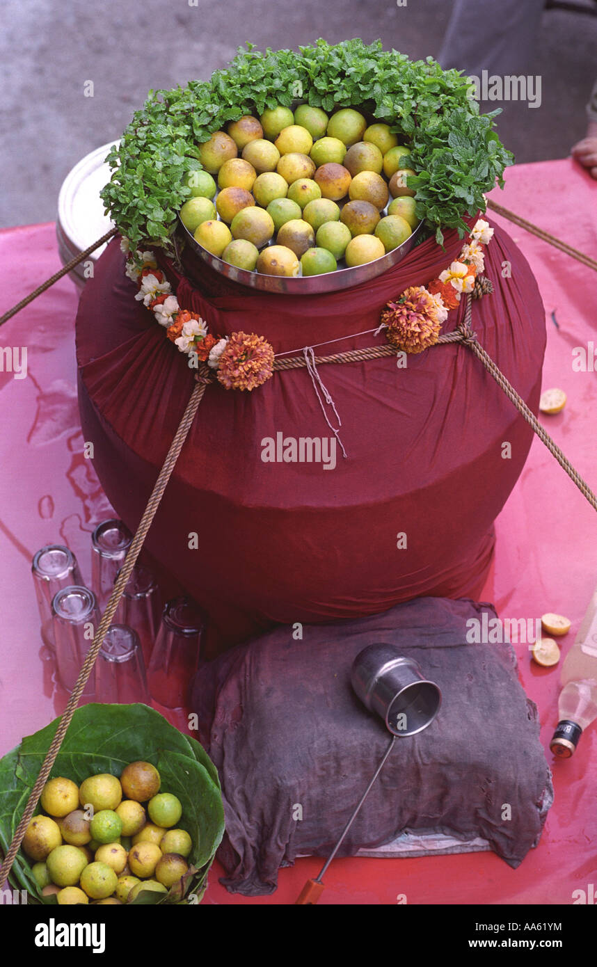 Indian summer cold drink lemonade made from lemon, India Stock Photo ...