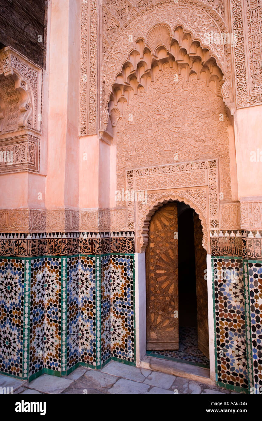 Médersa Ben Youssef Marrakesh Morocco Stock Photo - Alamy