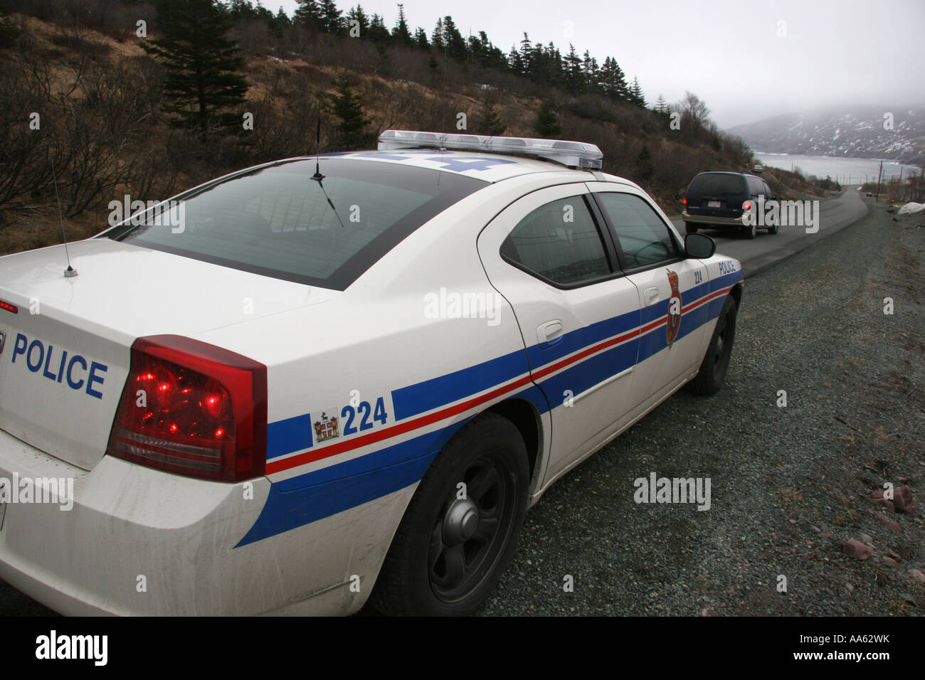 Royal Newfoundland Constabulary patrol car Stock Photo - Alamy