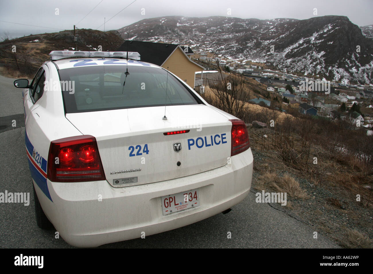 Royal Newfoundland Constabulary patrol car Stock Photo - Alamy