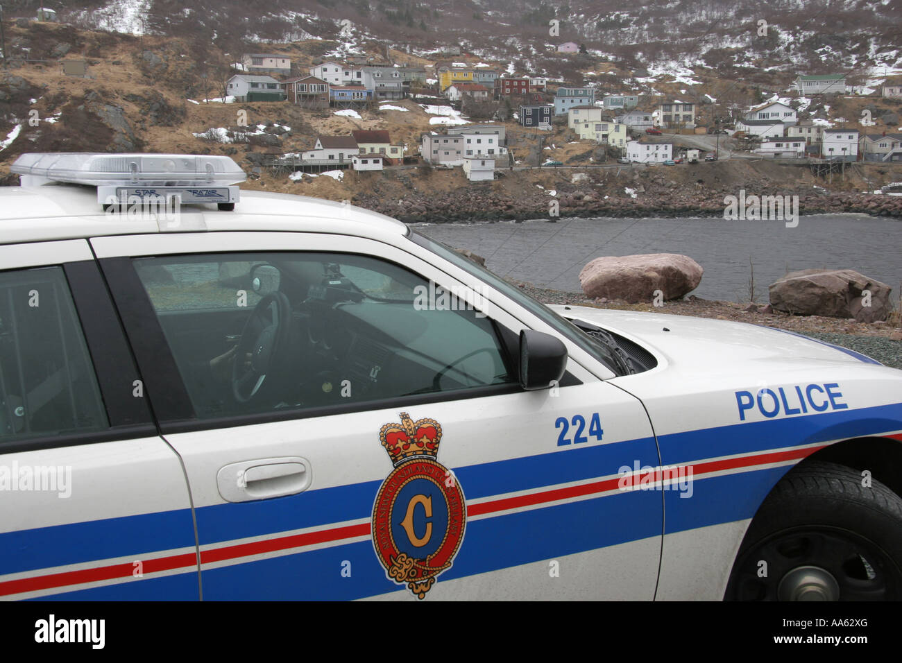 Royal Newfoundland Constabulary patrol car Stock Photo - Alamy