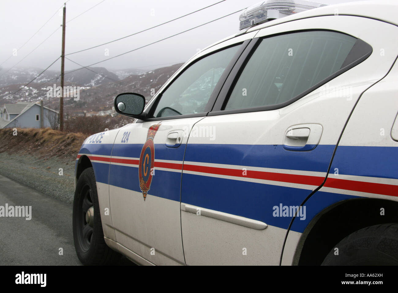 Royal Newfoundland Constabulary patrol car Stock Photo - Alamy