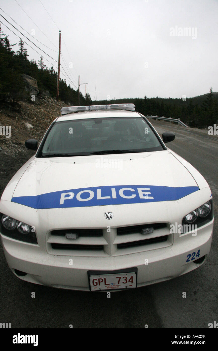 Royal Newfoundland Constabulary patrol police car Stock Photo - Alamy