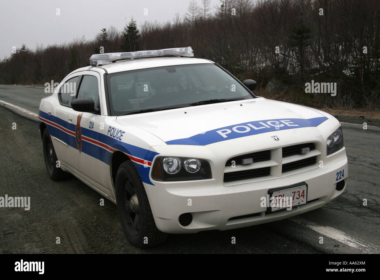 Royal Newfoundland Constabulary patrol car Stock Photo - Alamy