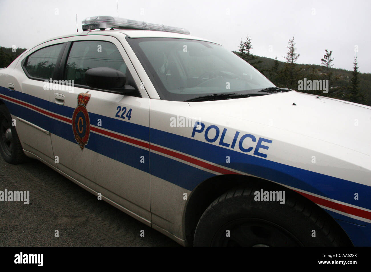 Royal Newfoundland Constabulary police car Stock Photo - Alamy