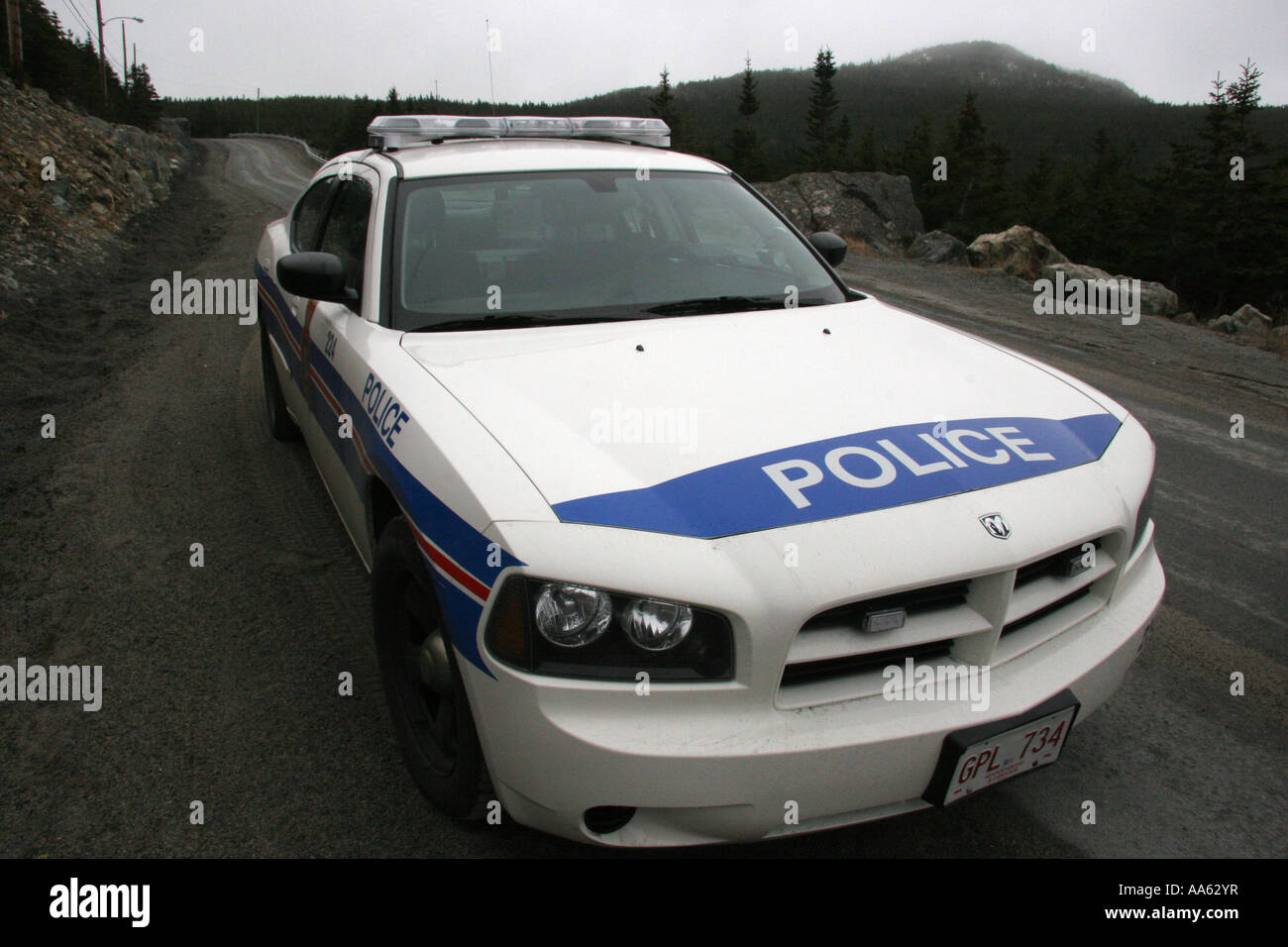 Royal Newfoundland Constabulary police car Canada Stock Photo - Alamy