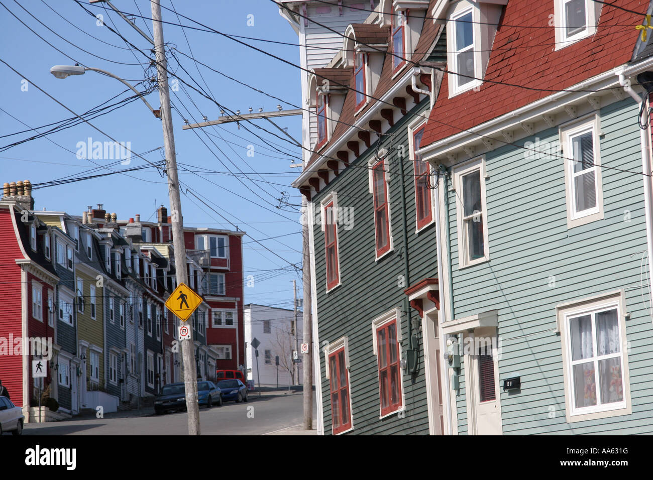 Residential street in St John s Newfoundland Stock Photo - Alamy