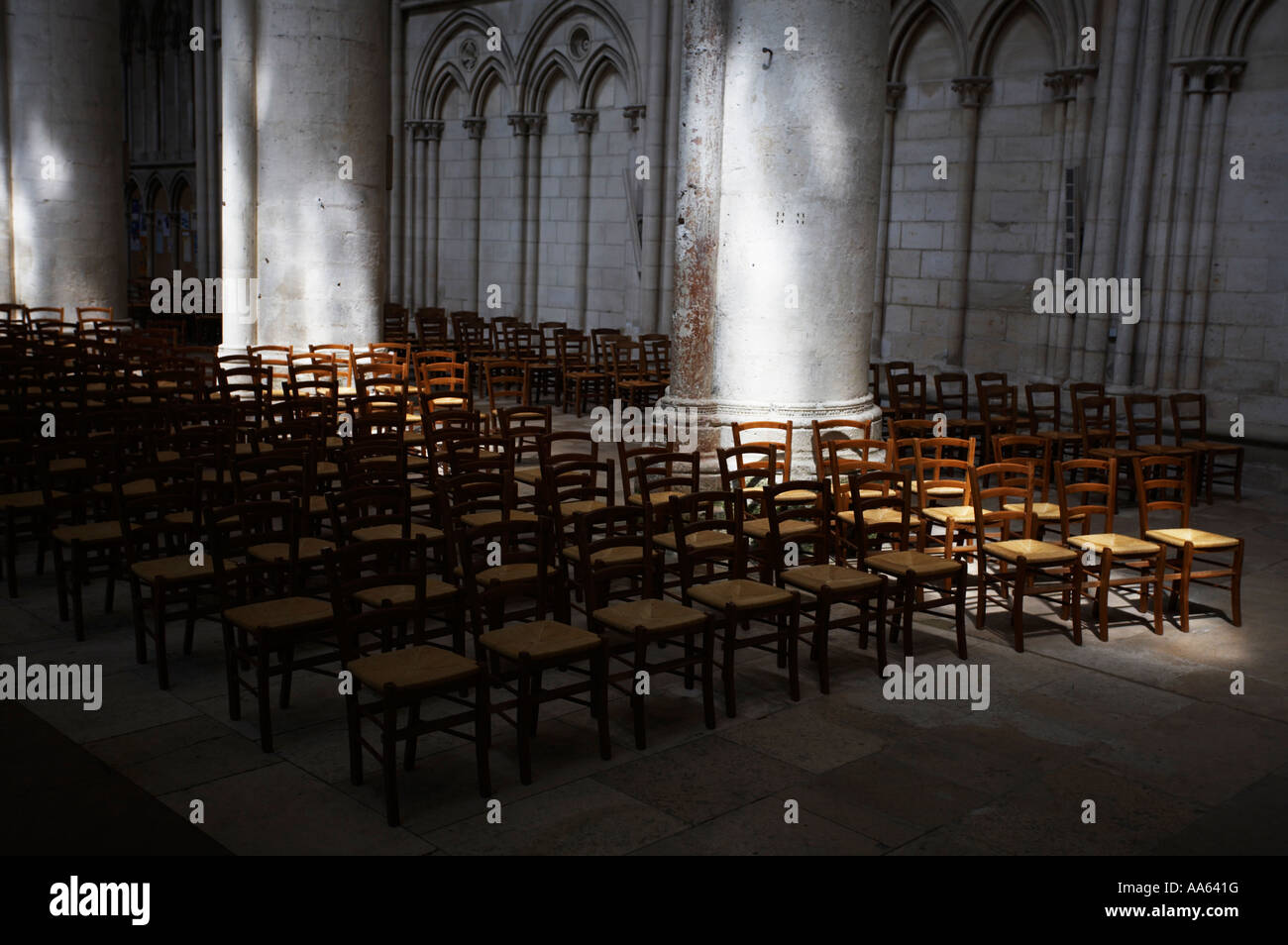 Interior of Sees Cathedral Orne Normandy France Stock Photo - Alamy