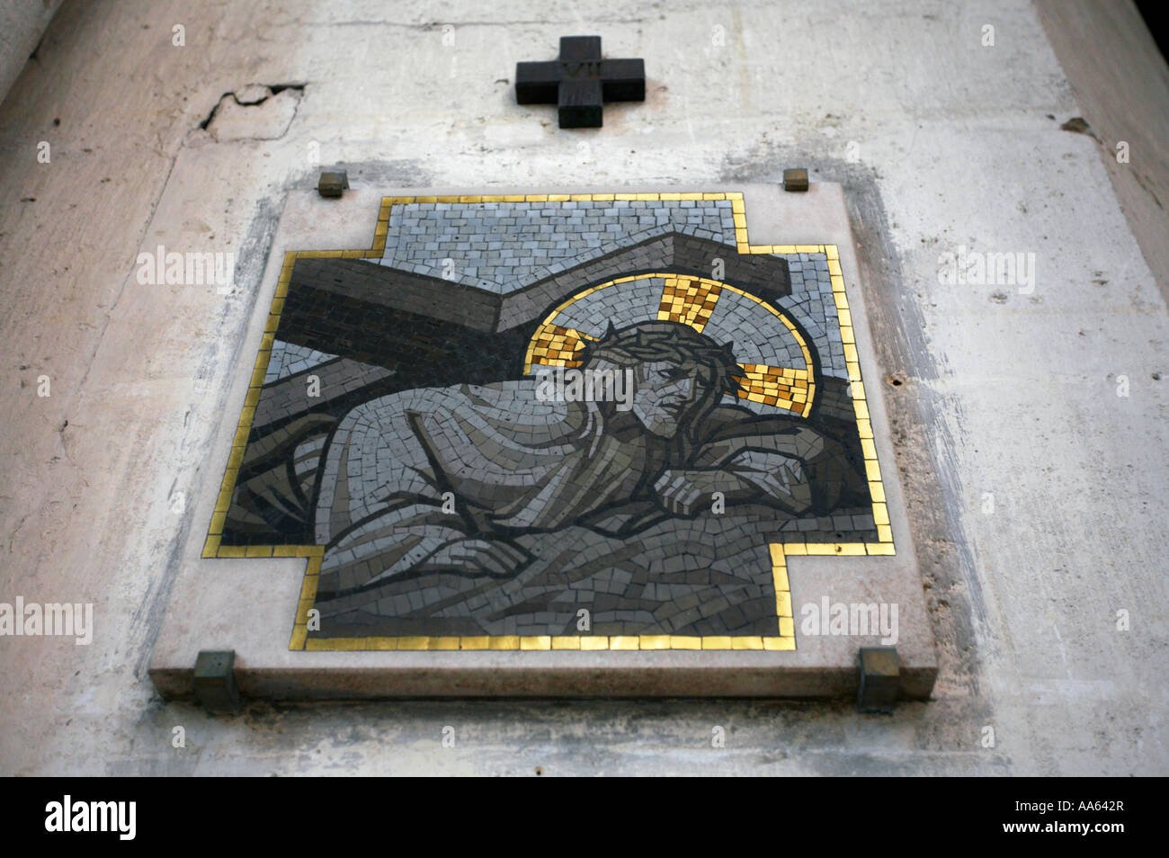 Mosaic in Sees Cathedral Orne Normandy France Stock Photo - Alamy