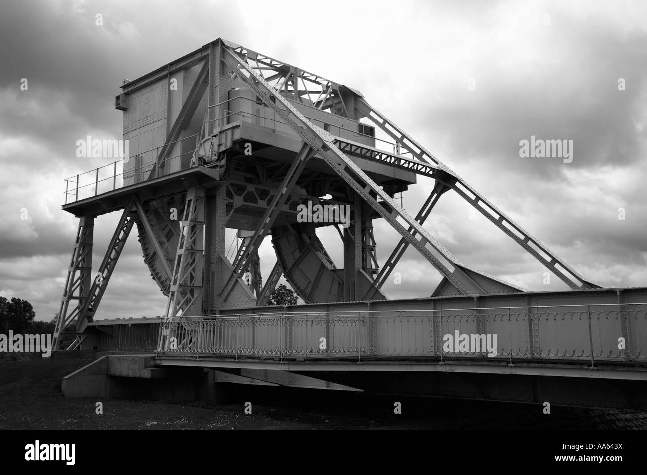 The original Pegasus Bridge at Memorial Pegasus Benouville Normandy ...
