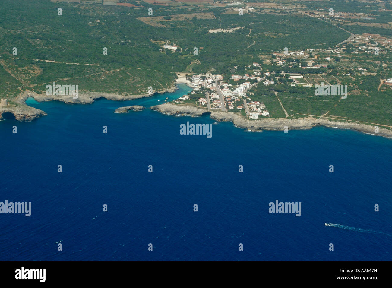 aerial view of alcaufar Stock Photo - Alamy