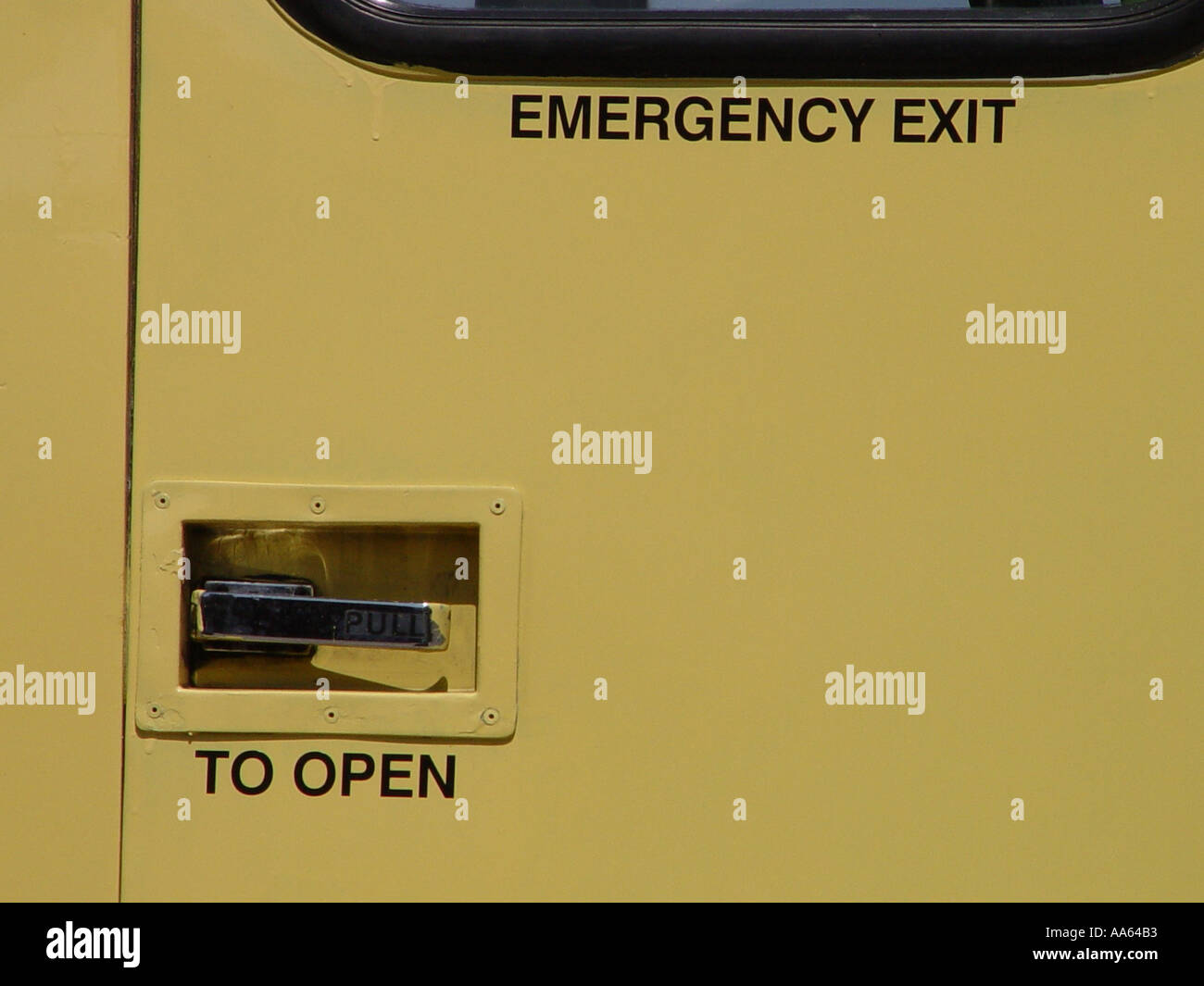 Emergency exit door coach hi-res stock photography and images - Alamy