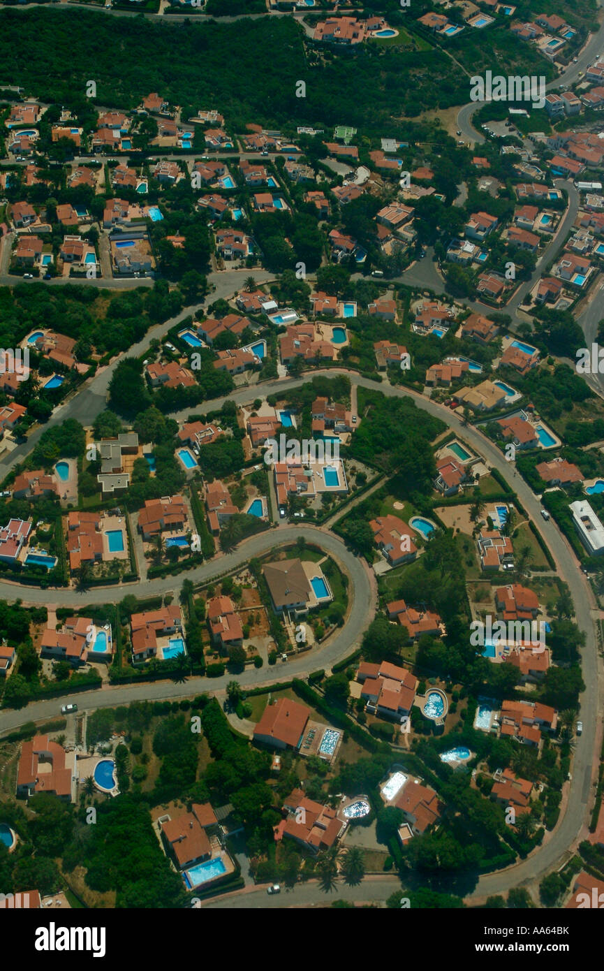 aerial view of villas Stock Photo - Alamy
