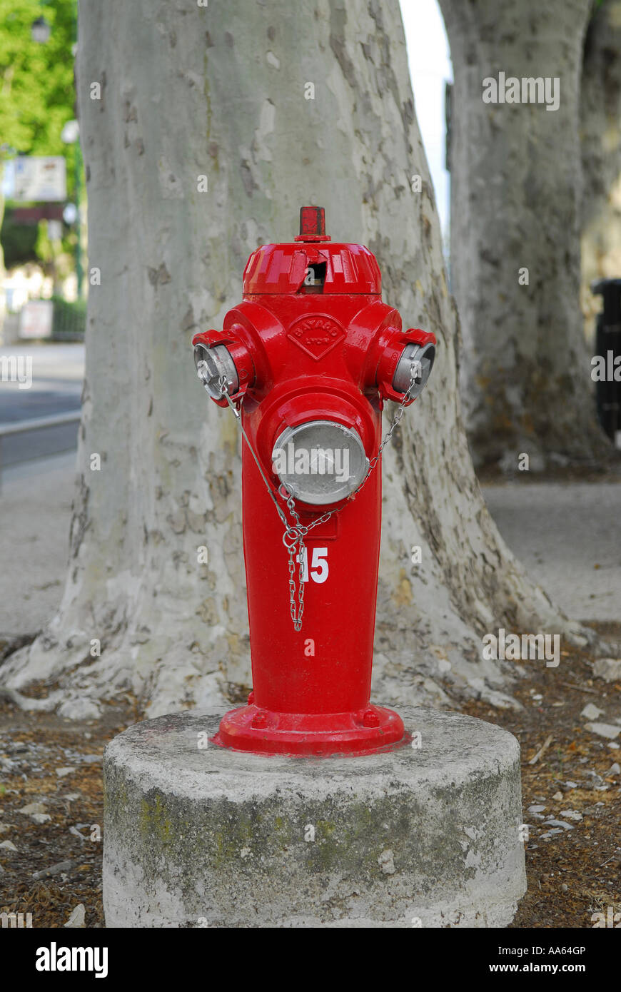 red fire hydrant, france Stock Photo - Alamy