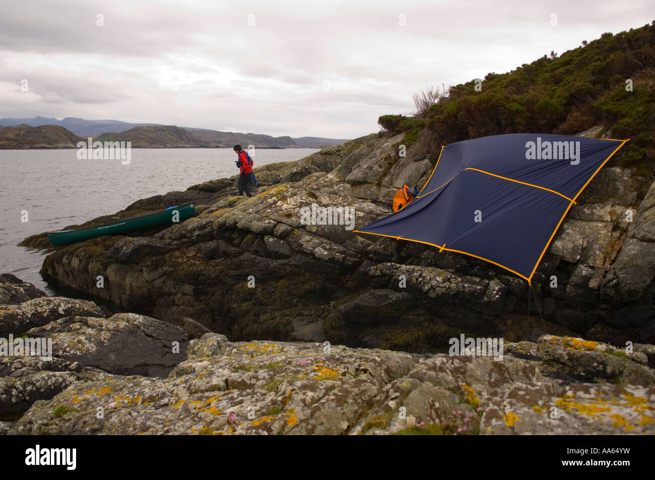Bivvy shelter hi-res stock photography and images - Alamy
