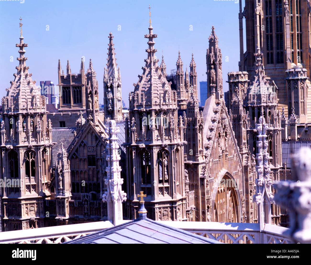 The many spires that are part of the wonderful masterpiece of the roof ...