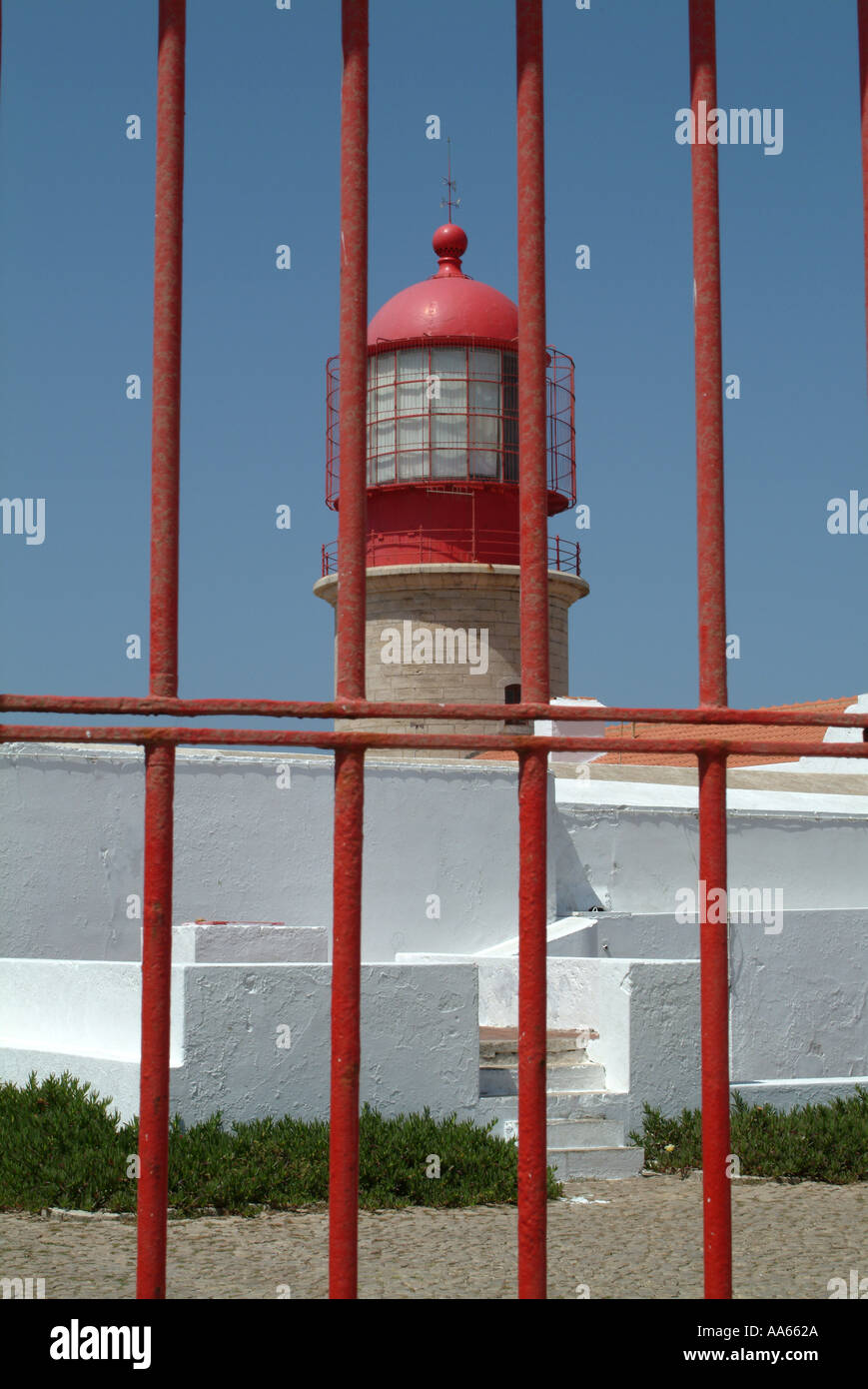 Famous Cliff Top Lighthouse at Cape St Vincent Algarve Portugal Stock ...