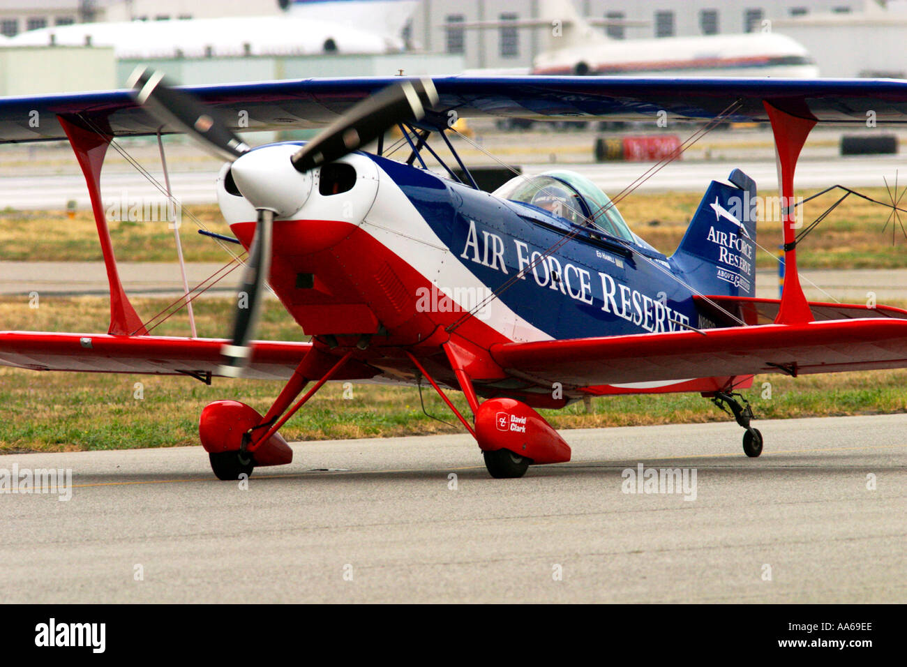 United States Air Force Reserve Aerobatic Biplane Piloted By Ed Hamill ...