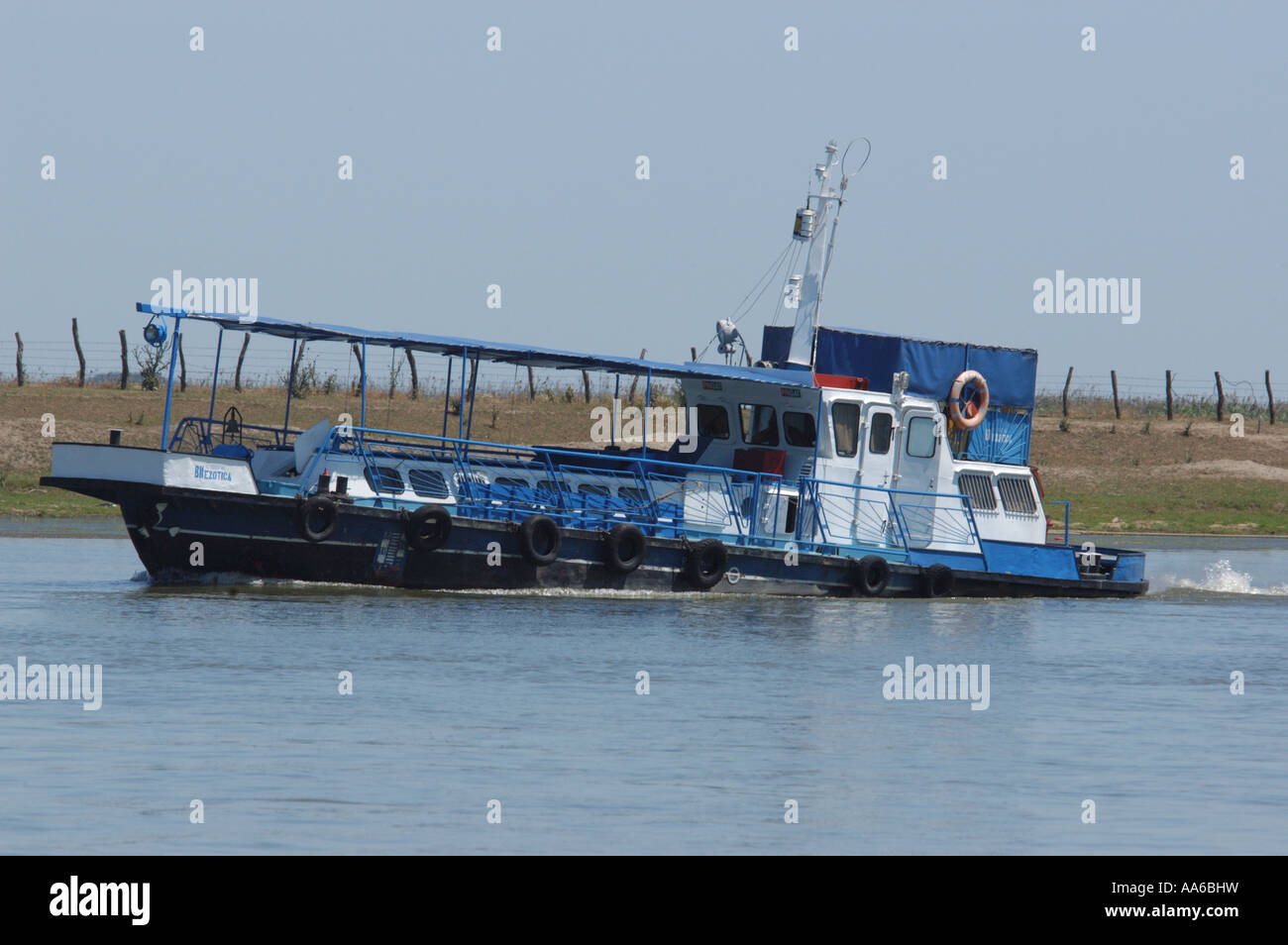 river barge on the Danube delta Stock Photo - Alamy