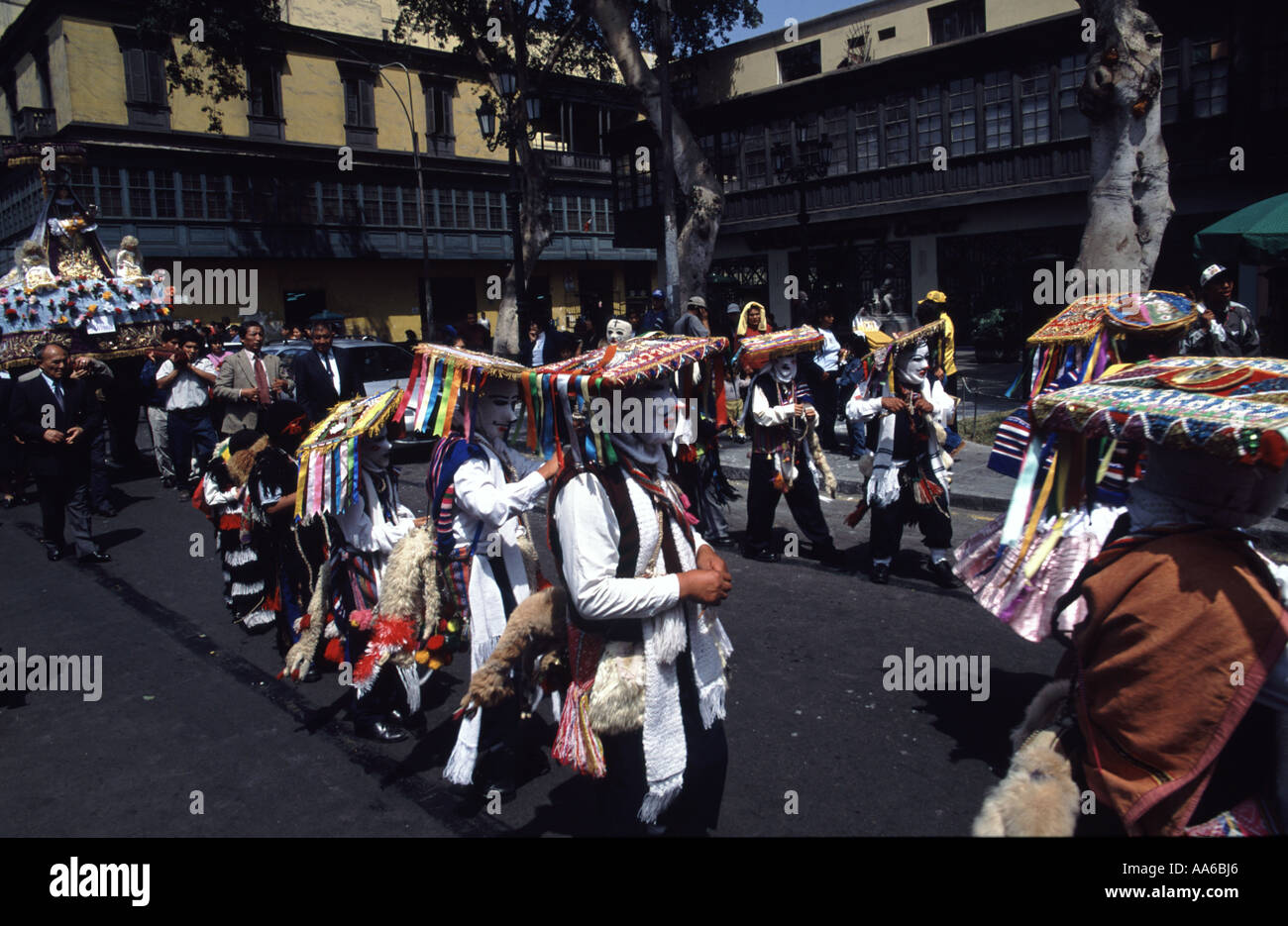 Religous festival procession, Lima, Peru Stock Photo - Alamy