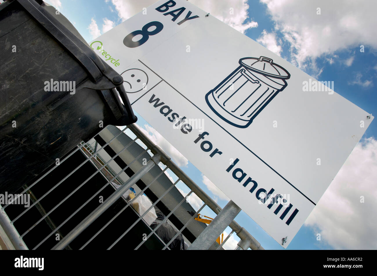 Recycling centre center sign hi-res stock photography and images - Alamy