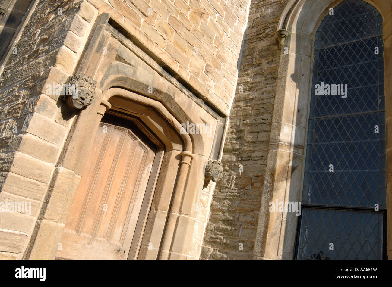 Yorkshire church wood carving door hi-res stock photography and images ...