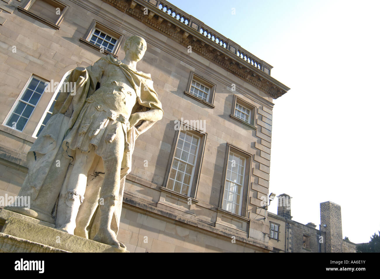 Statue stands by Wentworth Castle Yorkshire Stock Photo - Alamy