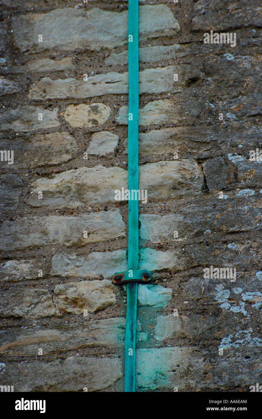 Earth connection, copper strip on building Stock Photo - Alamy