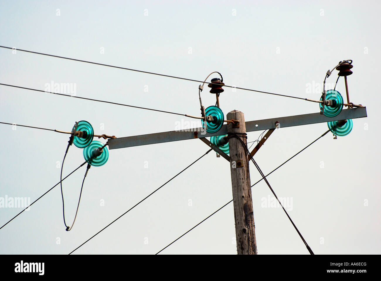 Telephone wires and telegraph pole Stock Photo - Alamy Telephone wires and telegraph pole Stock Photo - Alamy