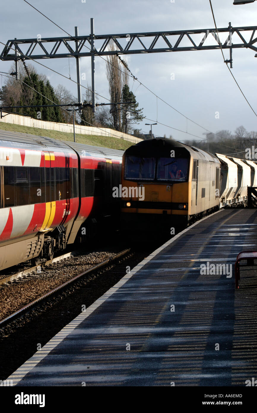 Stationary goods train hi-res stock photography and images - Alamy