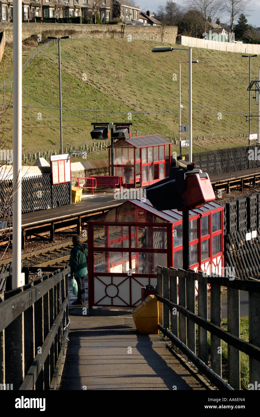 Train approach suburban station hi-res stock photography and images - Alamy