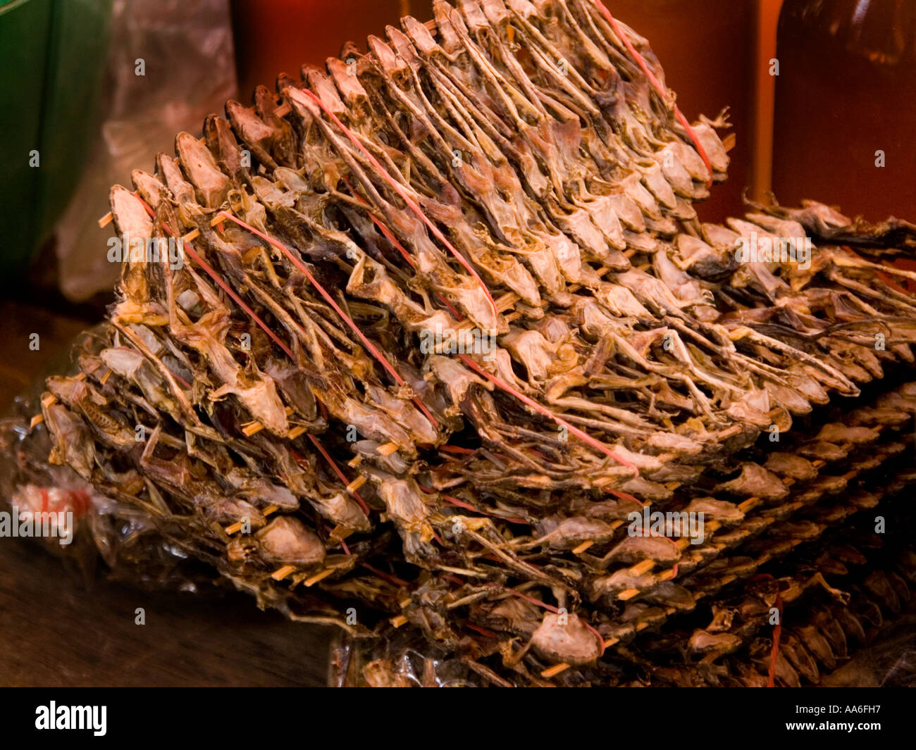 Dried Frogs Laos Market South East Asia Stock Photo - Alamy
