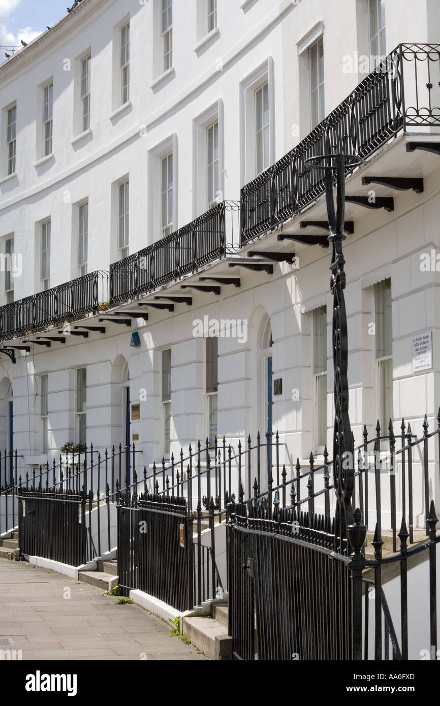 Regency architecture in Royal Crescent, Cheltenham Spa, Gloucestershire ...