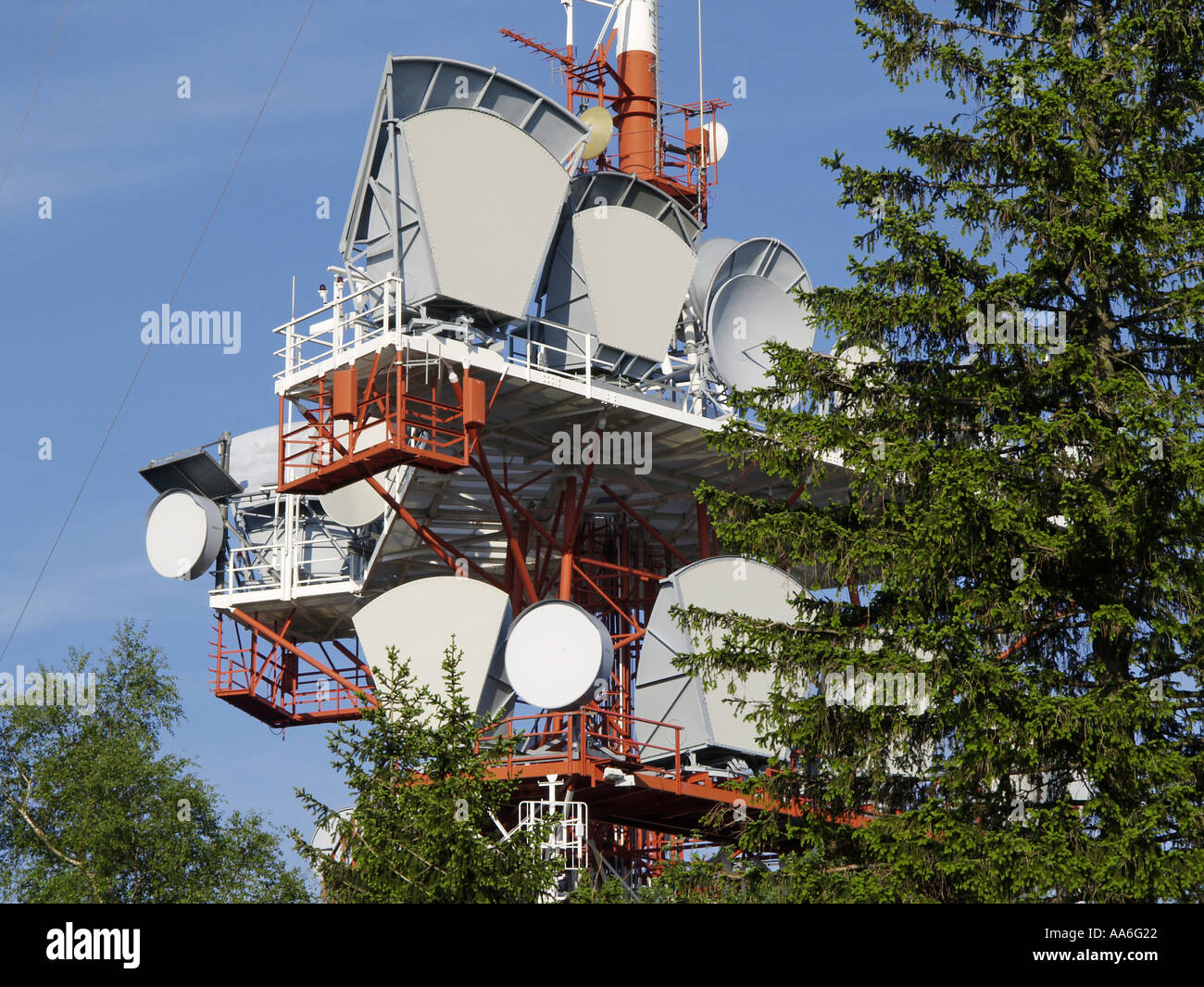 Satellite dish tower hi-res stock photography and images - Alamy