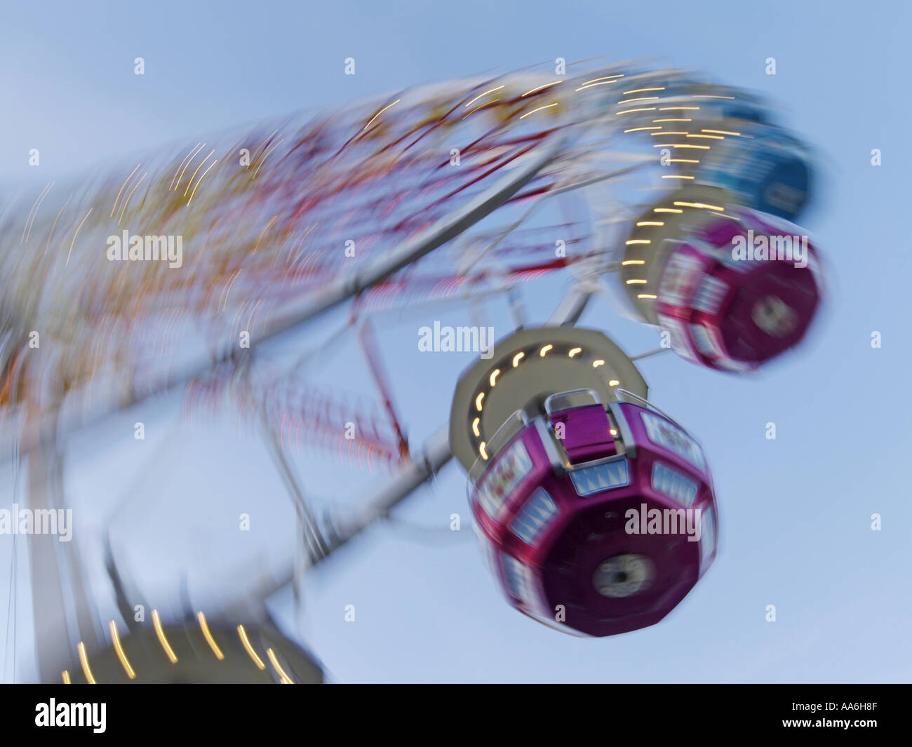 Munich Wiesn spring festival Ferris wheel in action Stock Photo - Alamy
