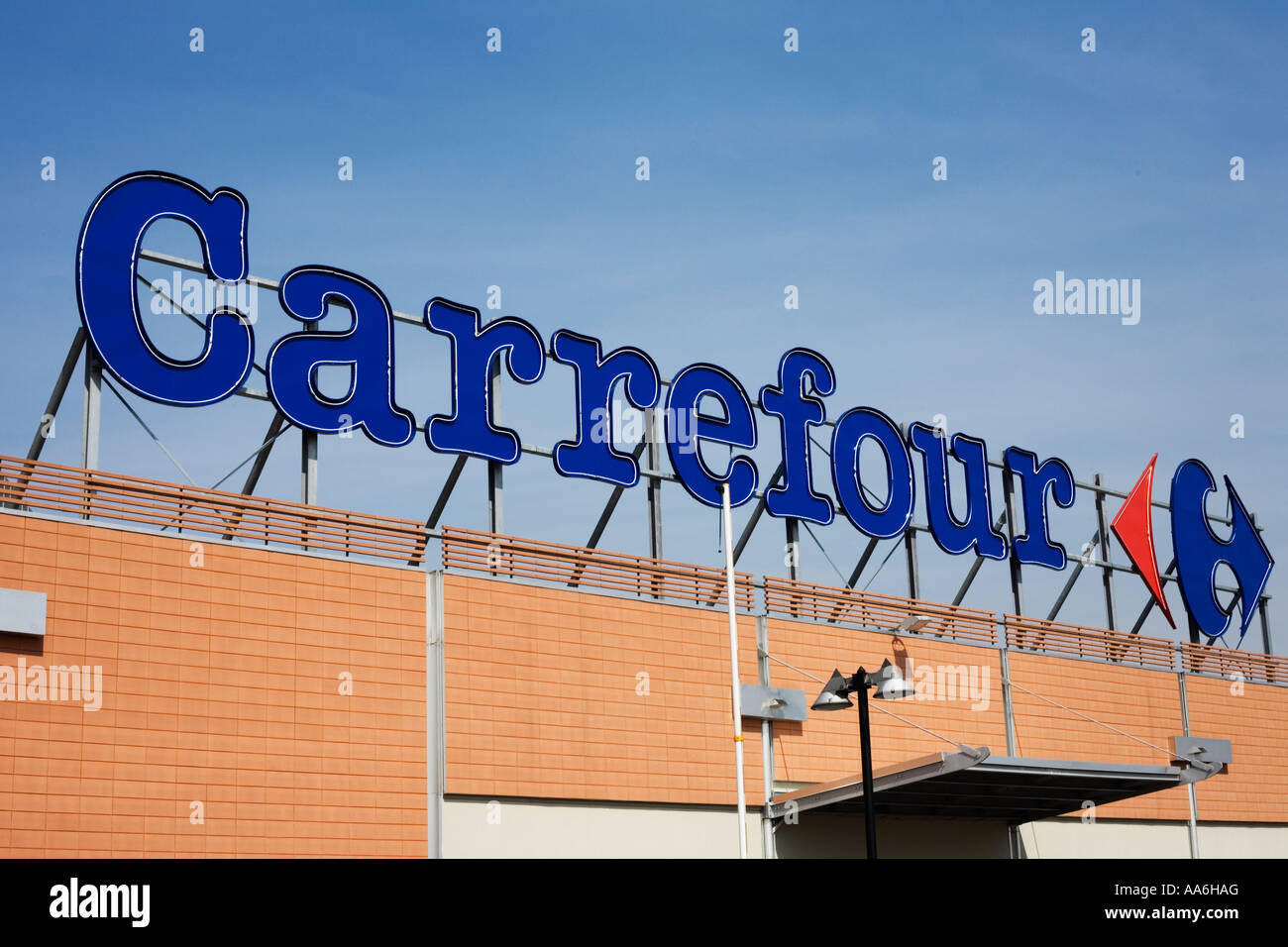 Carrefour grocery store Stock Photo - Alamy