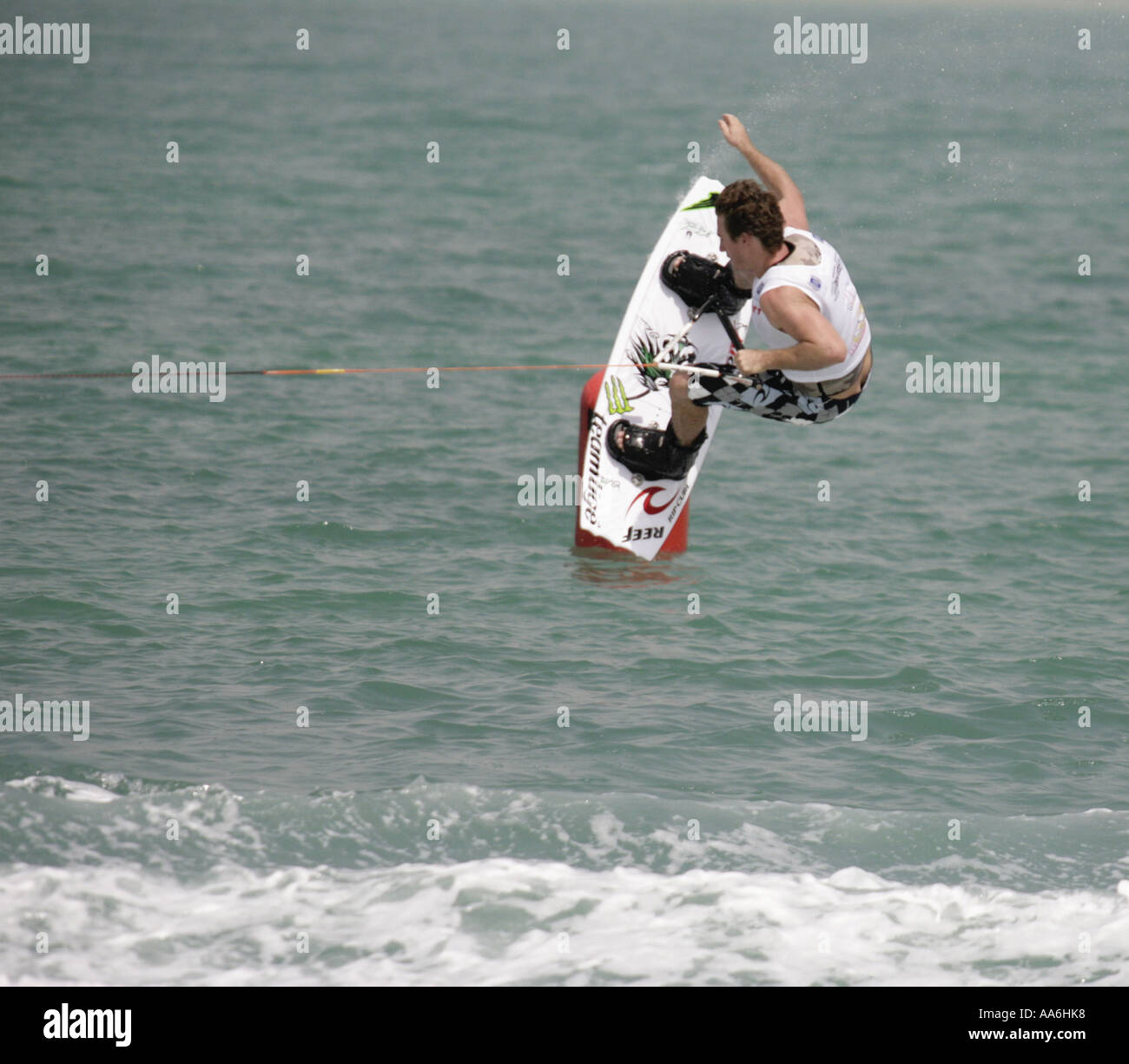 Daniel Watkins of Australia at the Wakeboard World Cup tournament in ...