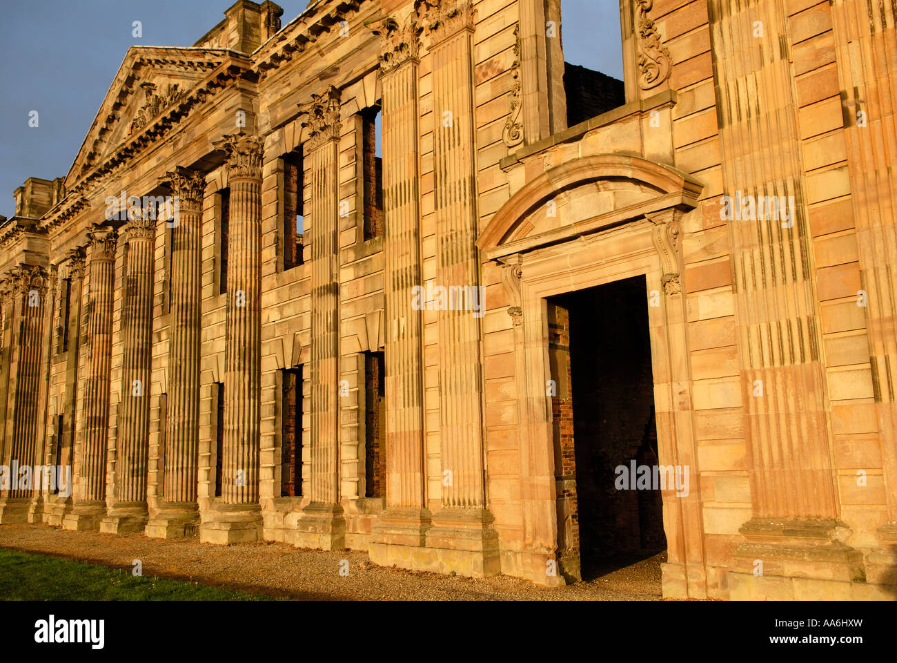 Sutton Scarsdale Hall Derbyshire England Stock Photo - Alamy