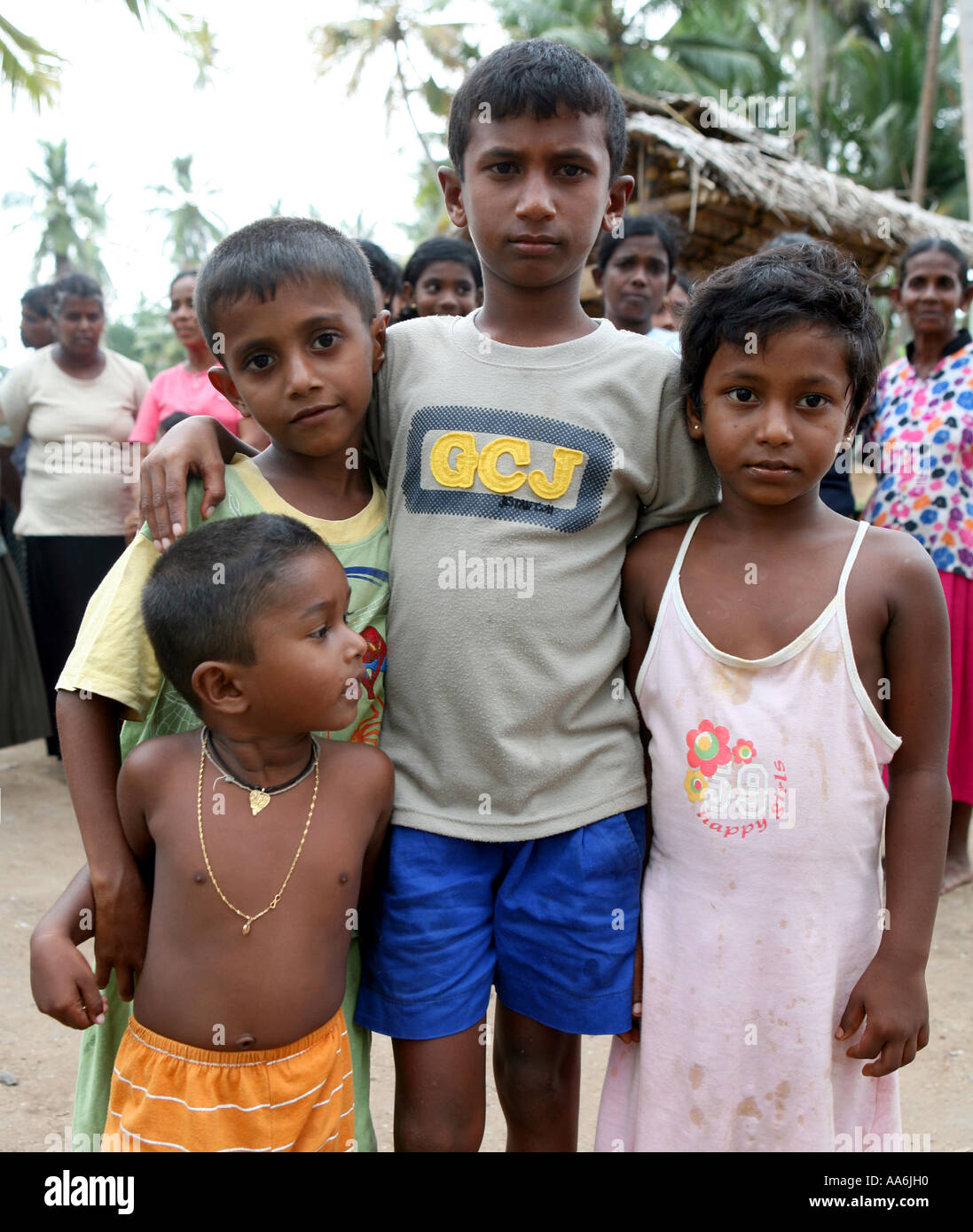Child survivors of the Asian tsunami pictured in Sri Lanka 10 months ...