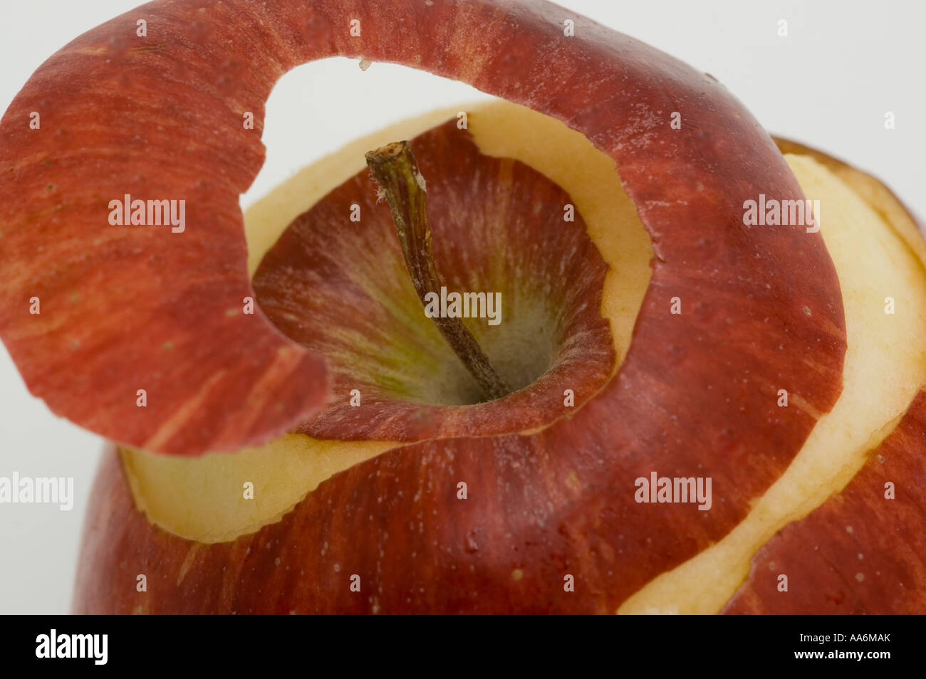 an apple peeled Stock Photo - Alamy
