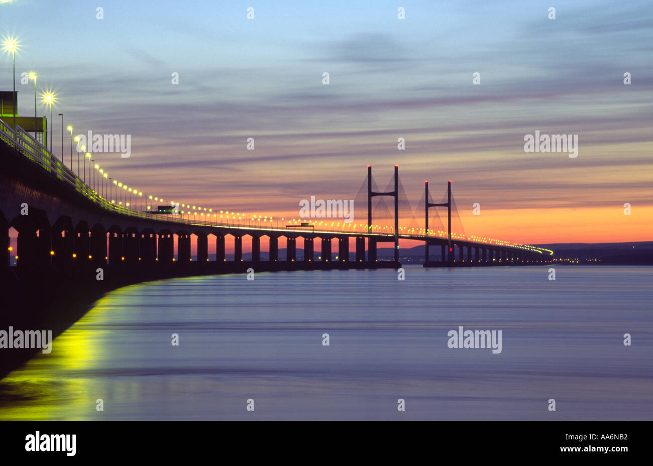 Second Severn bridge crossing Severn Estuary England UK Stock Photo - Alamy